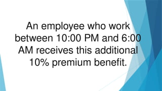 Benefits of a Wage Earner in the Philippines | PPTX