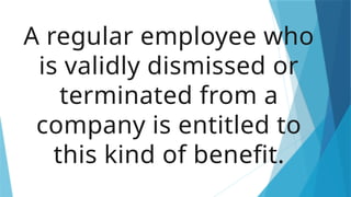 Benefits of a Wage Earner in the Philippines | PPTX