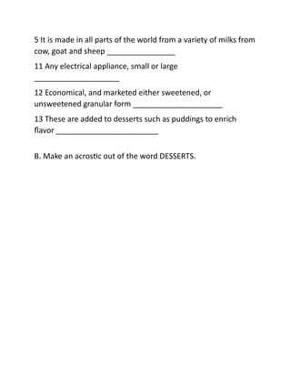 Quiz on Desserts.....................docx