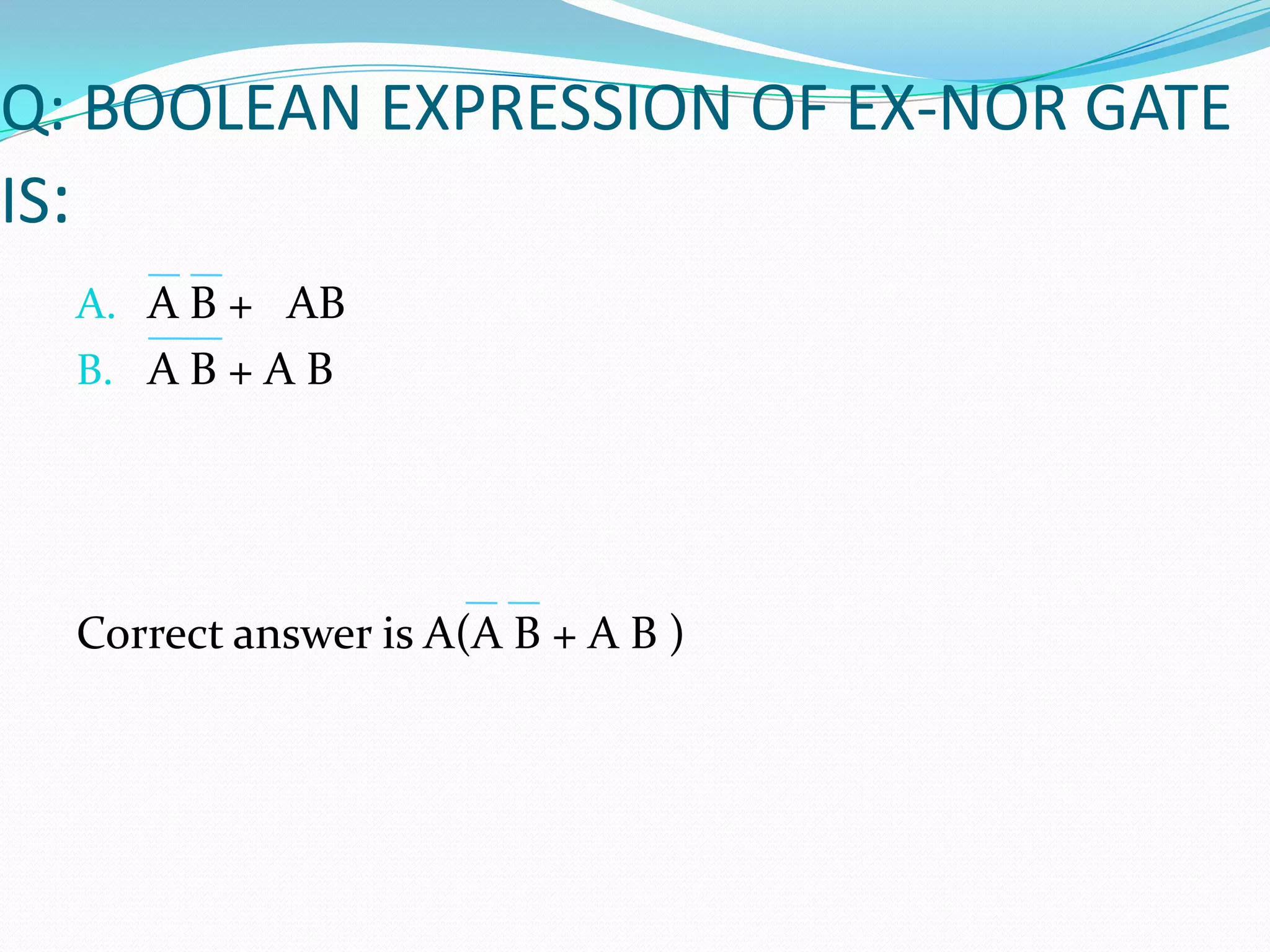 Quiz on Logic Gate | PPTX