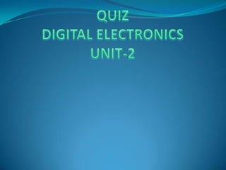 Quiz on Logic Gate | PPTX