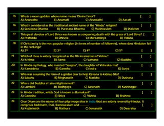 Quiz on hindu mythology | PDF
