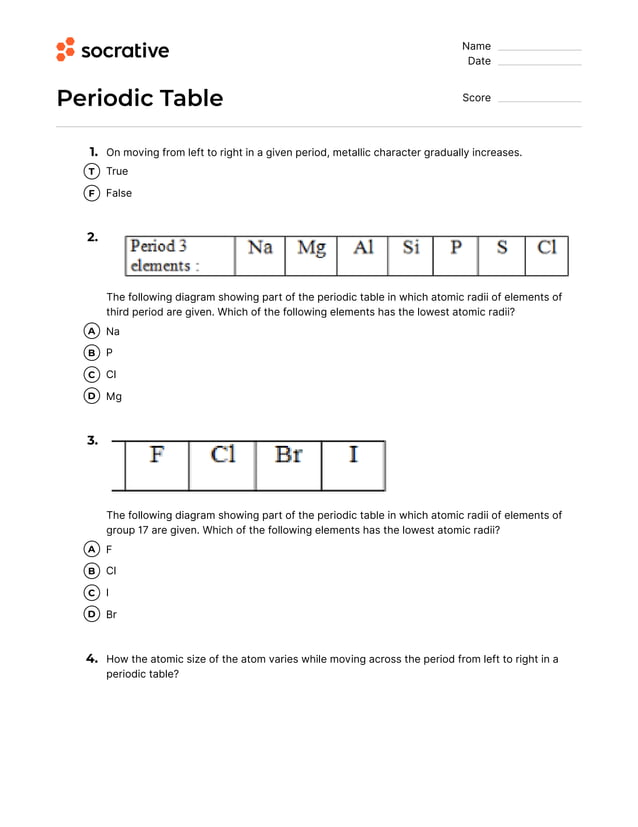 Chapter 5 - The periodic table (Class IX) | PDF