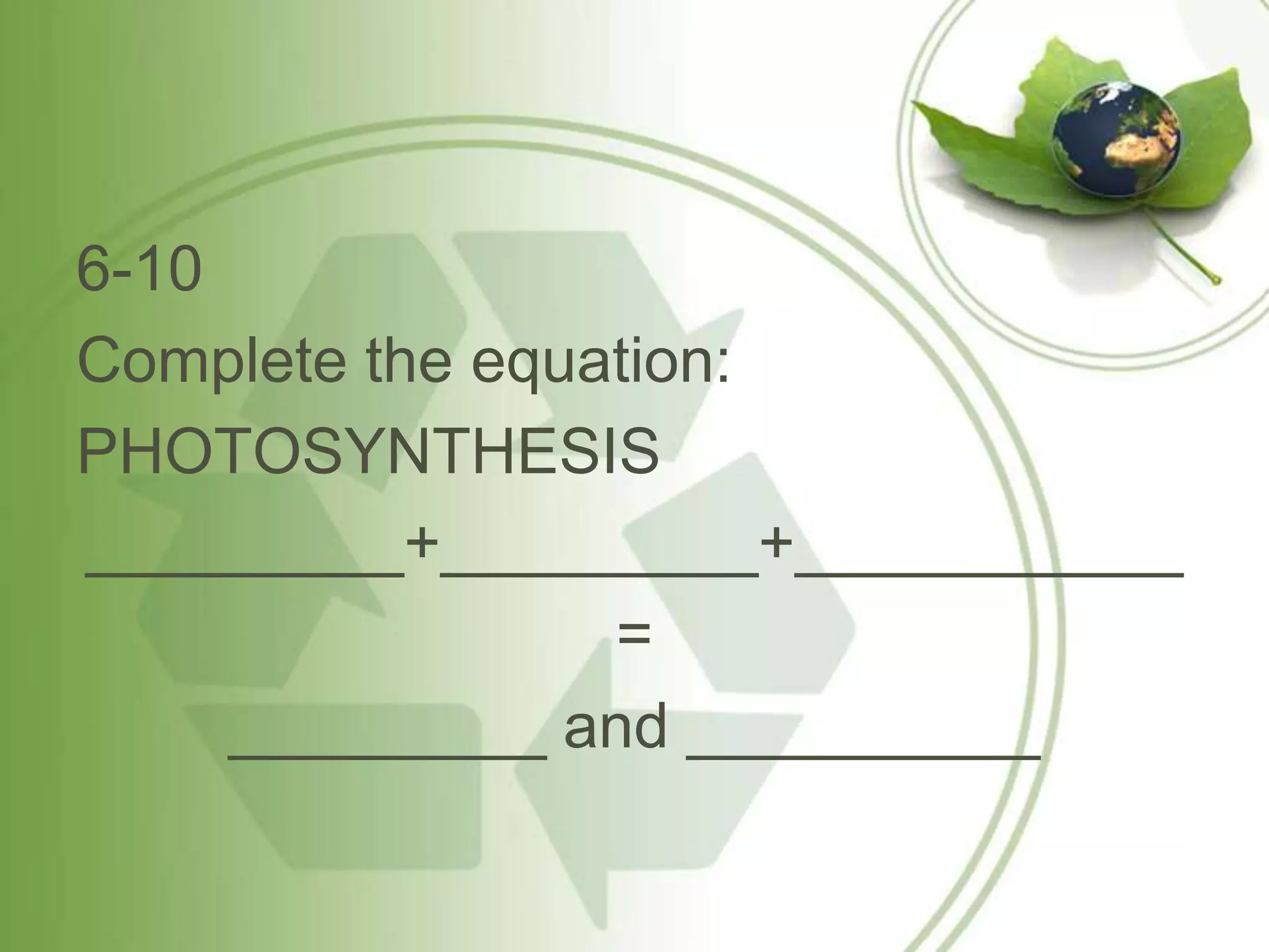 Quiz photosynthesis | PPTX