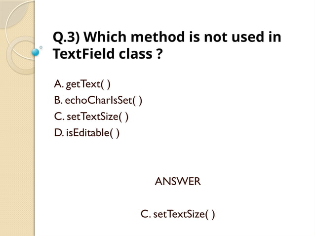 Advance Java msbte MCQ for diploma students | PPTX Advance Java msbte MCQ for diploma students | PPTX