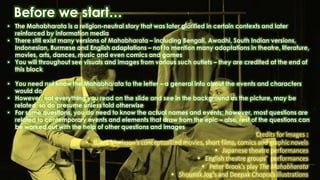 Mahabharata Quiz prelims | PPTX