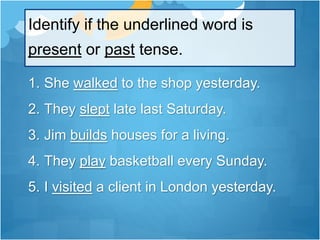 Quiz present and past | PPTX