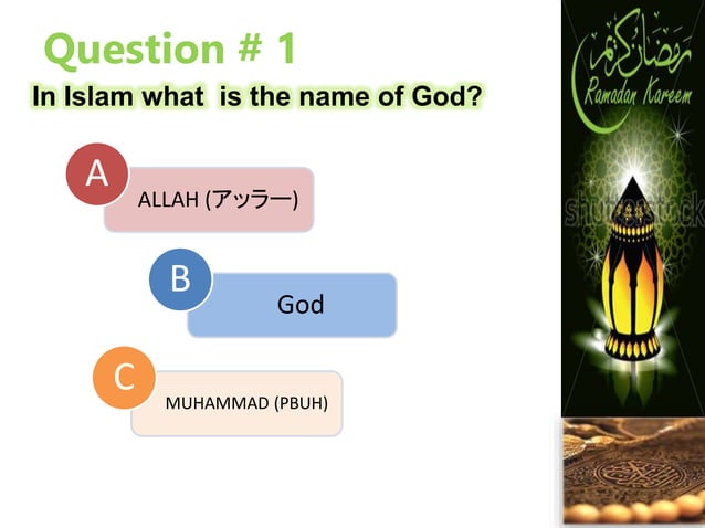 Multiple Quizes related to basics of Islam.pptx