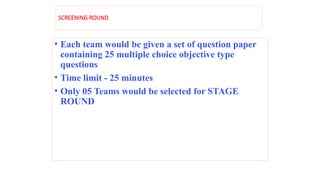 Quiz Rules for different quiz competition | PPTX