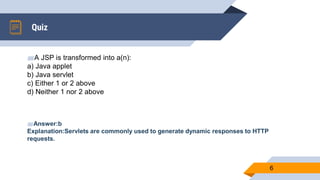 Quiz servlet | PPT