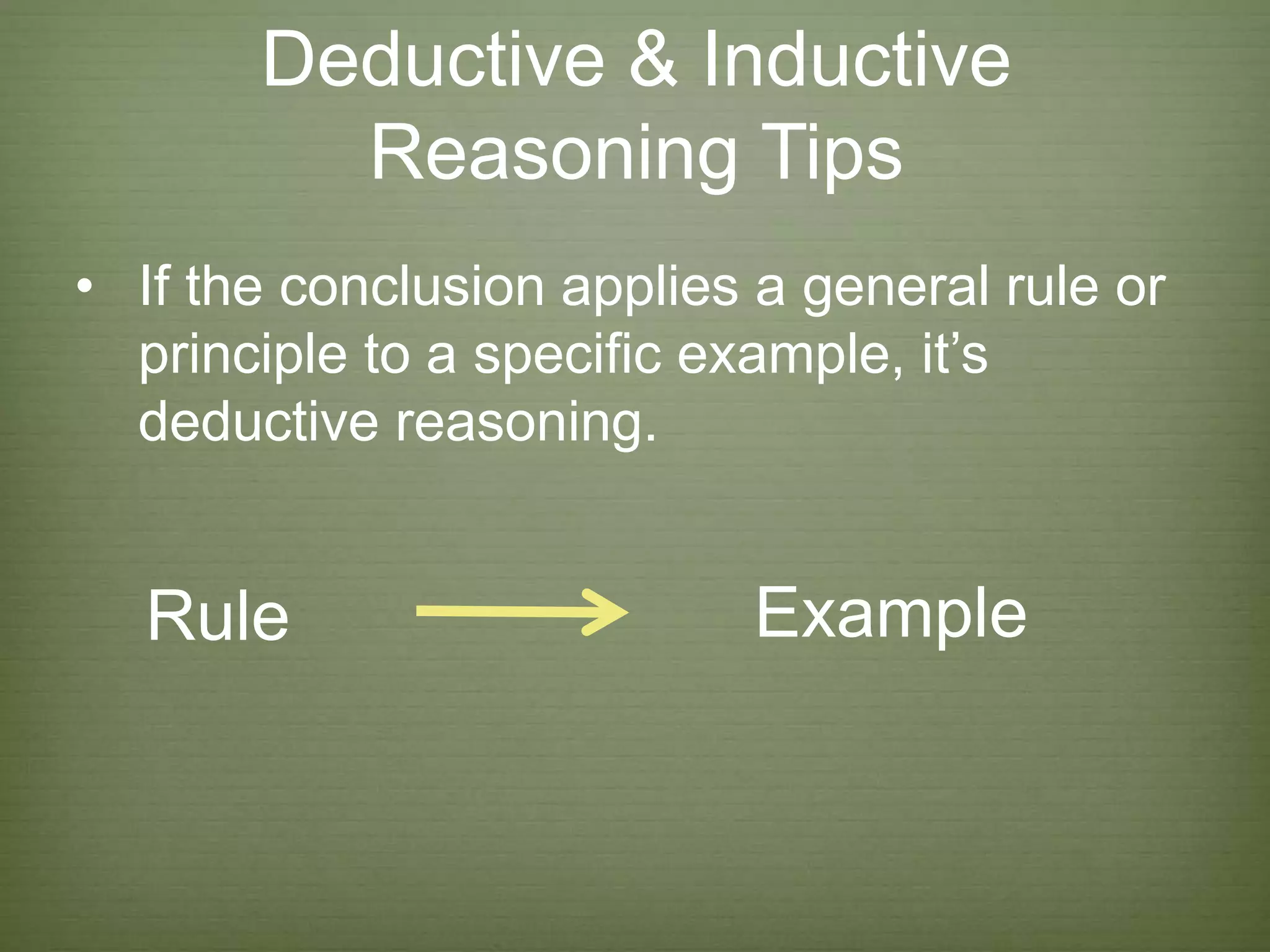 Quiz show inductive & deductive reasoning | PPTX