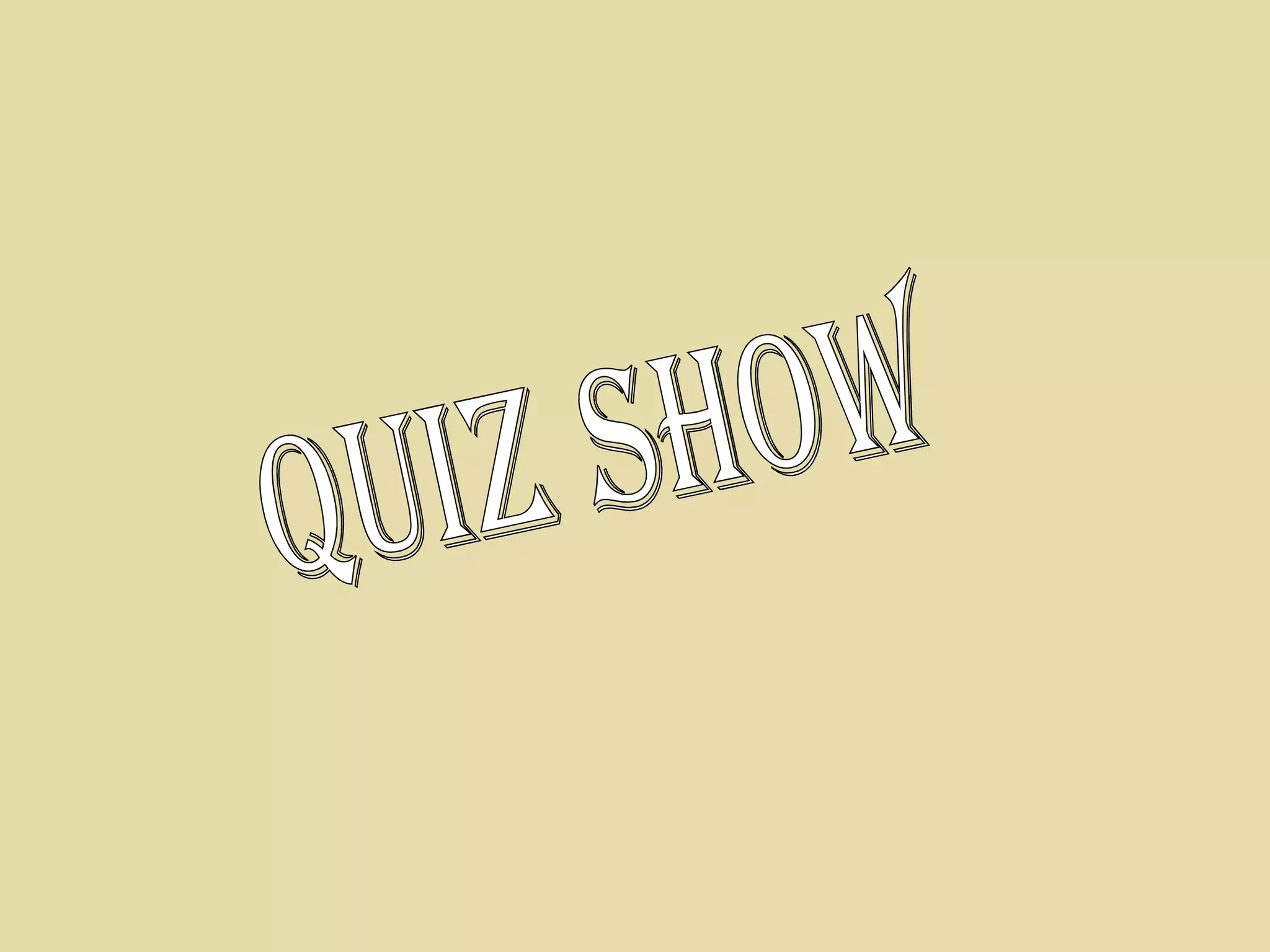 Quiz shows | PPT