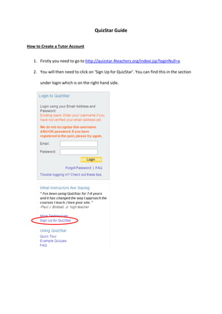 Quiz star guide | PDF