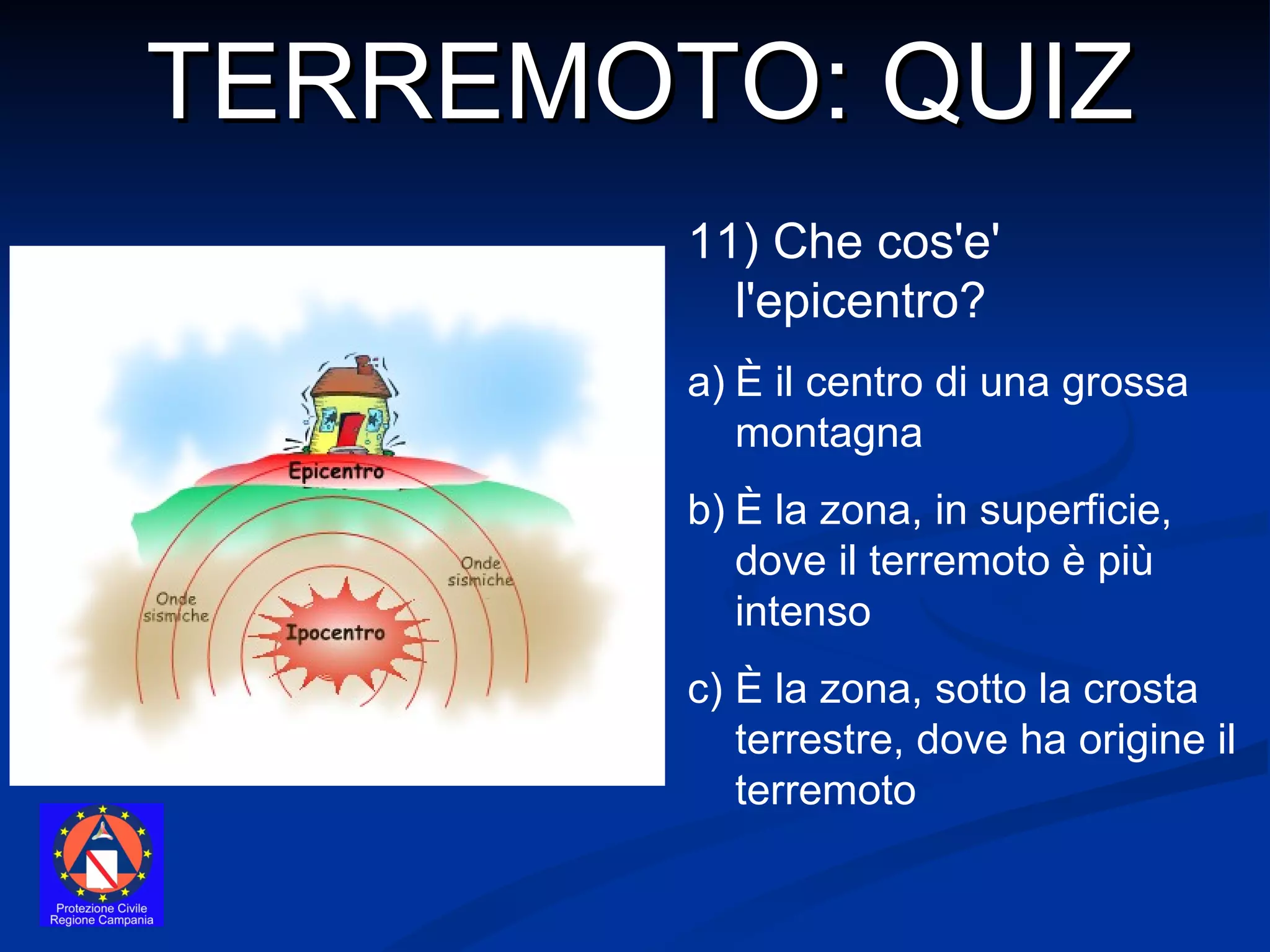 Quiz Terremoti | PPS