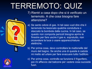 Quiz Terremoti | PPS