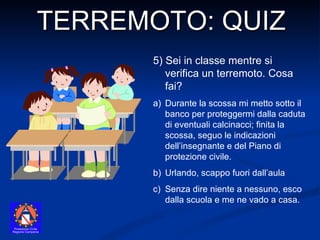 Quiz Terremoti | PPS