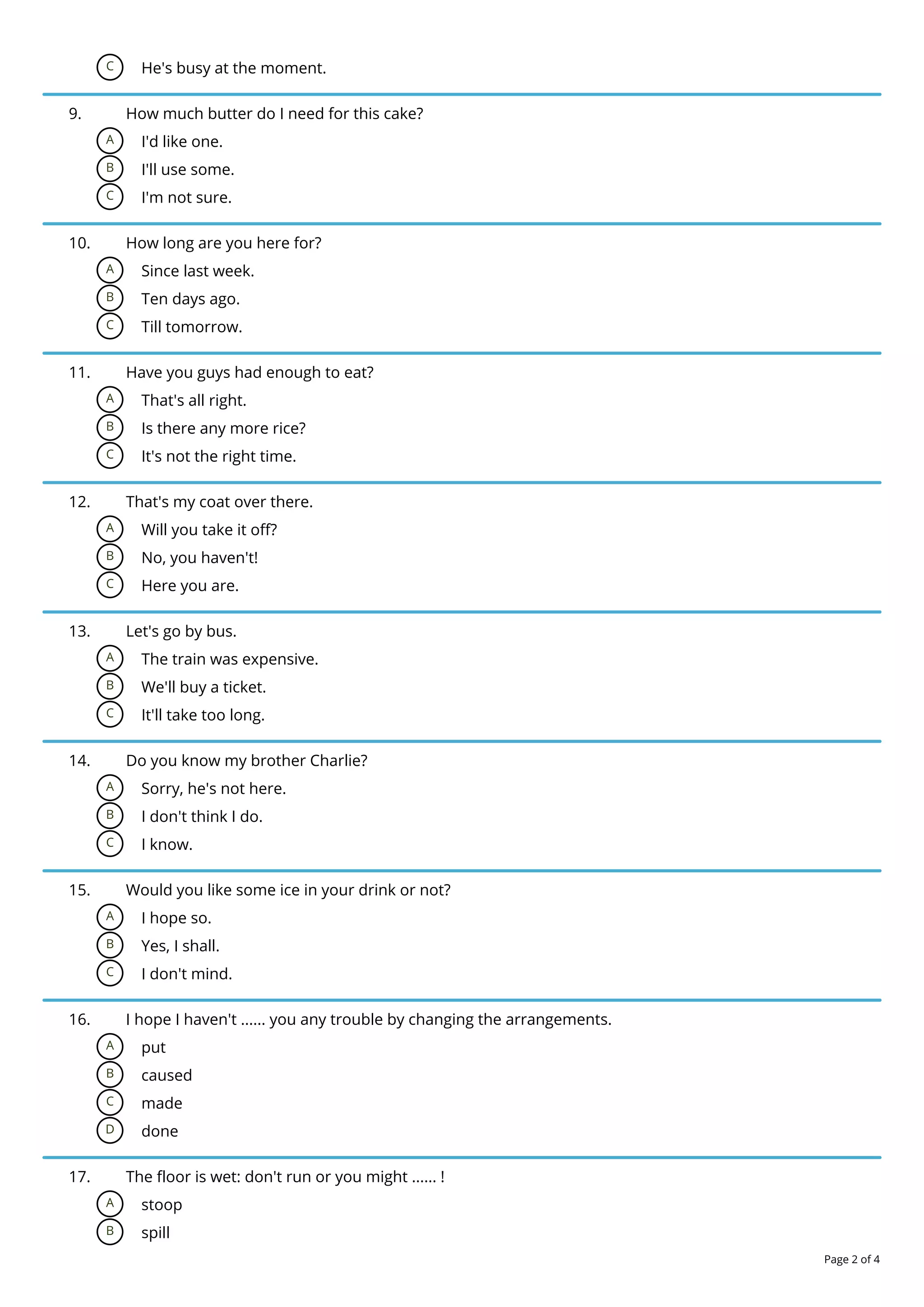 English level Test | PDF