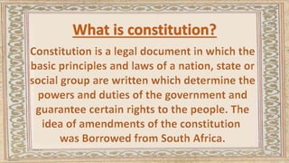 Quiz time - constitution day | PPTX