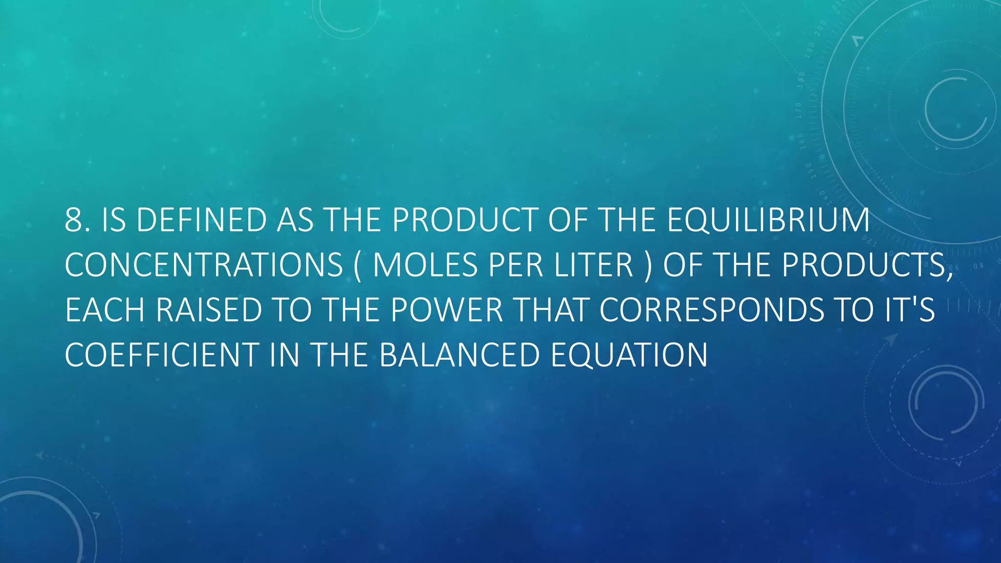 QUIZ CHEMICAL EQUILIBRIUM | PPTX | Chemistry | Science