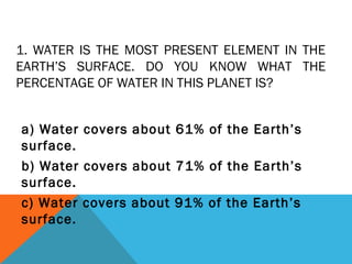 Quiz about the water | PPT
