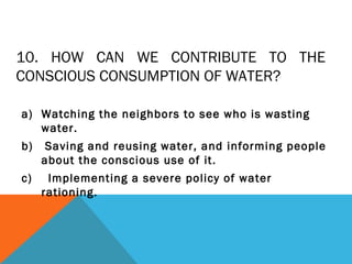 Quiz about the water | PPT