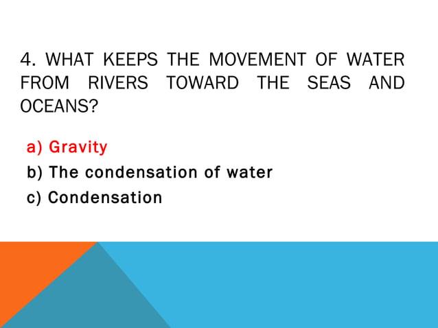Quiz about the water | PPT