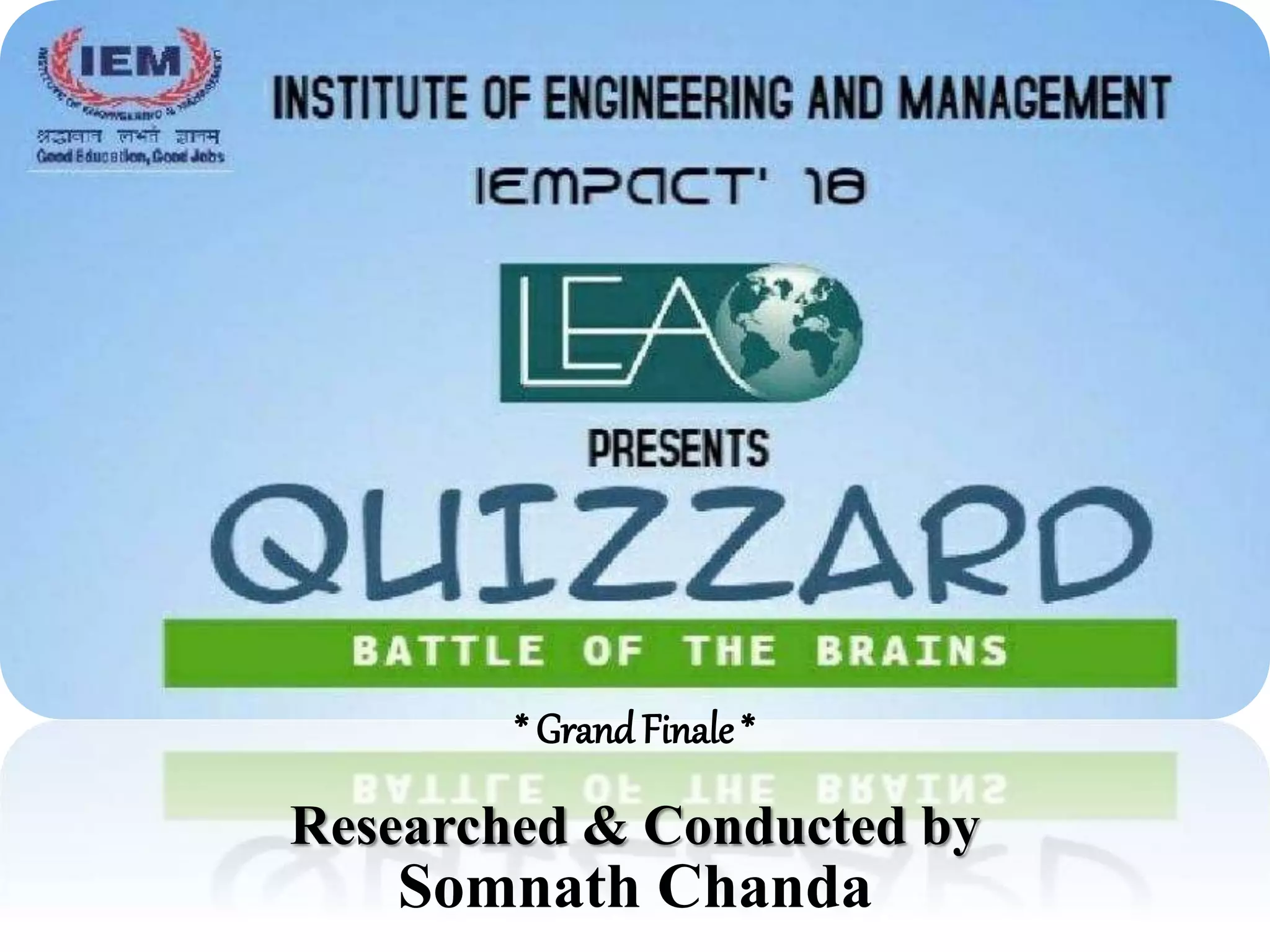 Quizzard Grand Finale | PPT