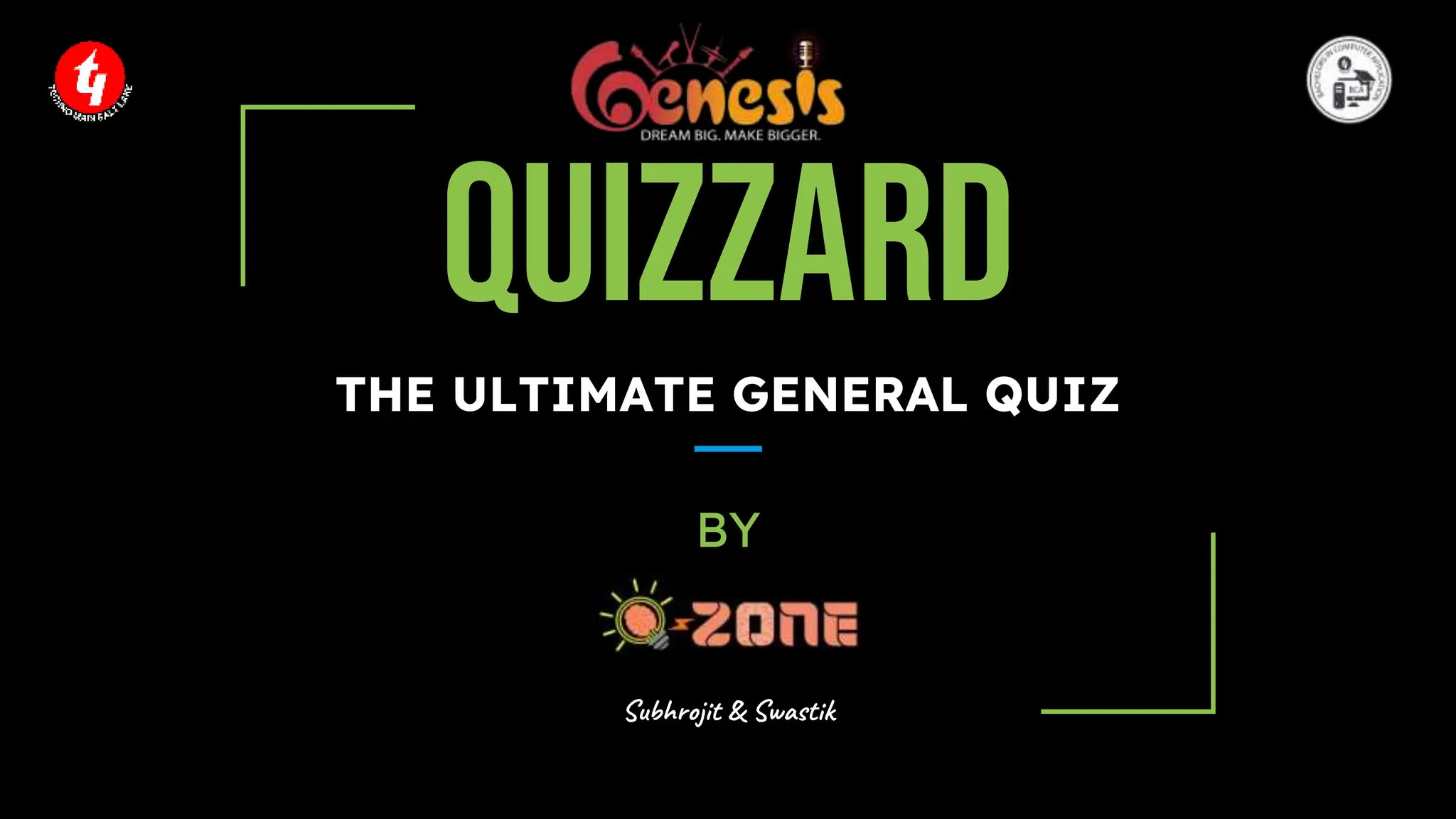 GENESIS 2024 | QUIZZARD : A SIMPLE GENRAL QUIZ | PPTX