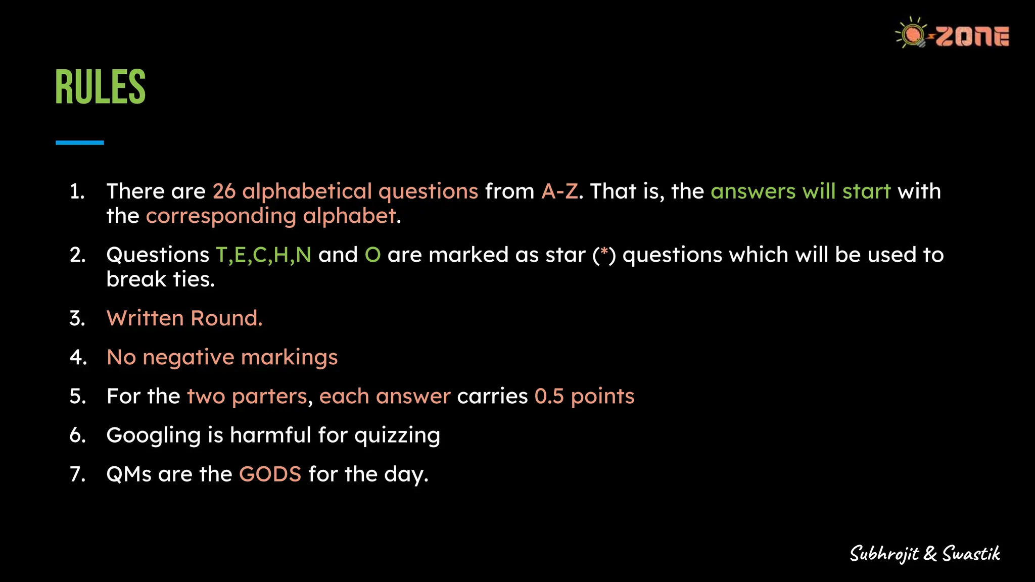 GENESIS 2024 | QUIZZARD : A SIMPLE GENRAL QUIZ | PPTX
