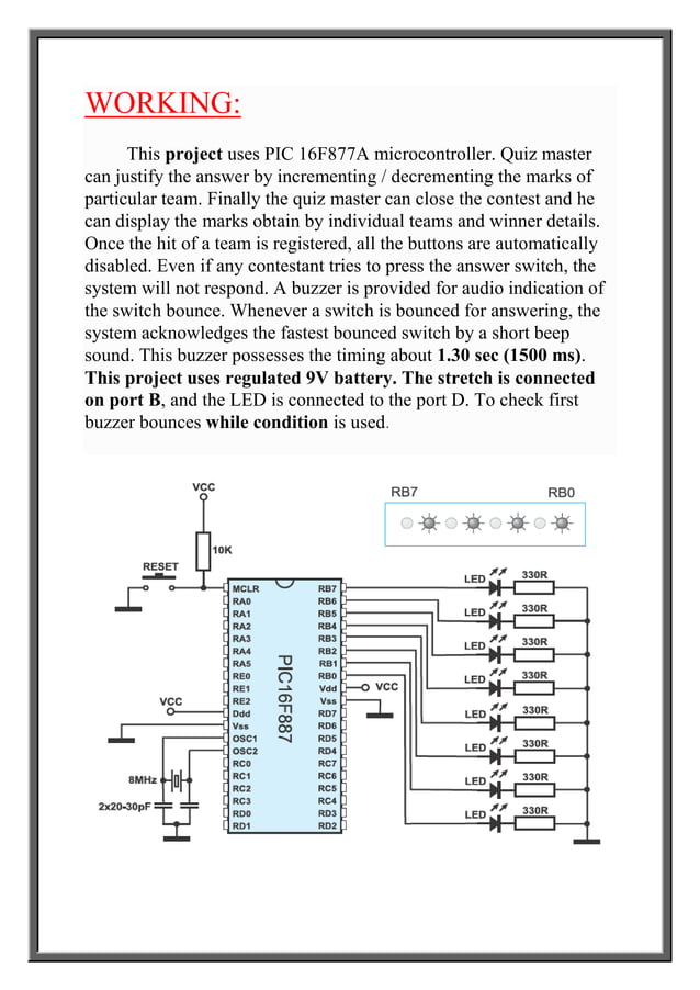 Quizz buzzer by DIVYA S | DOCX | Consumer Electronics | Technology ...