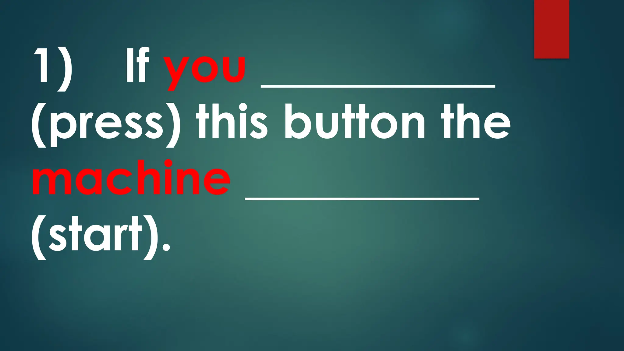 Zero conditional types of sentence quiz. | PPTX