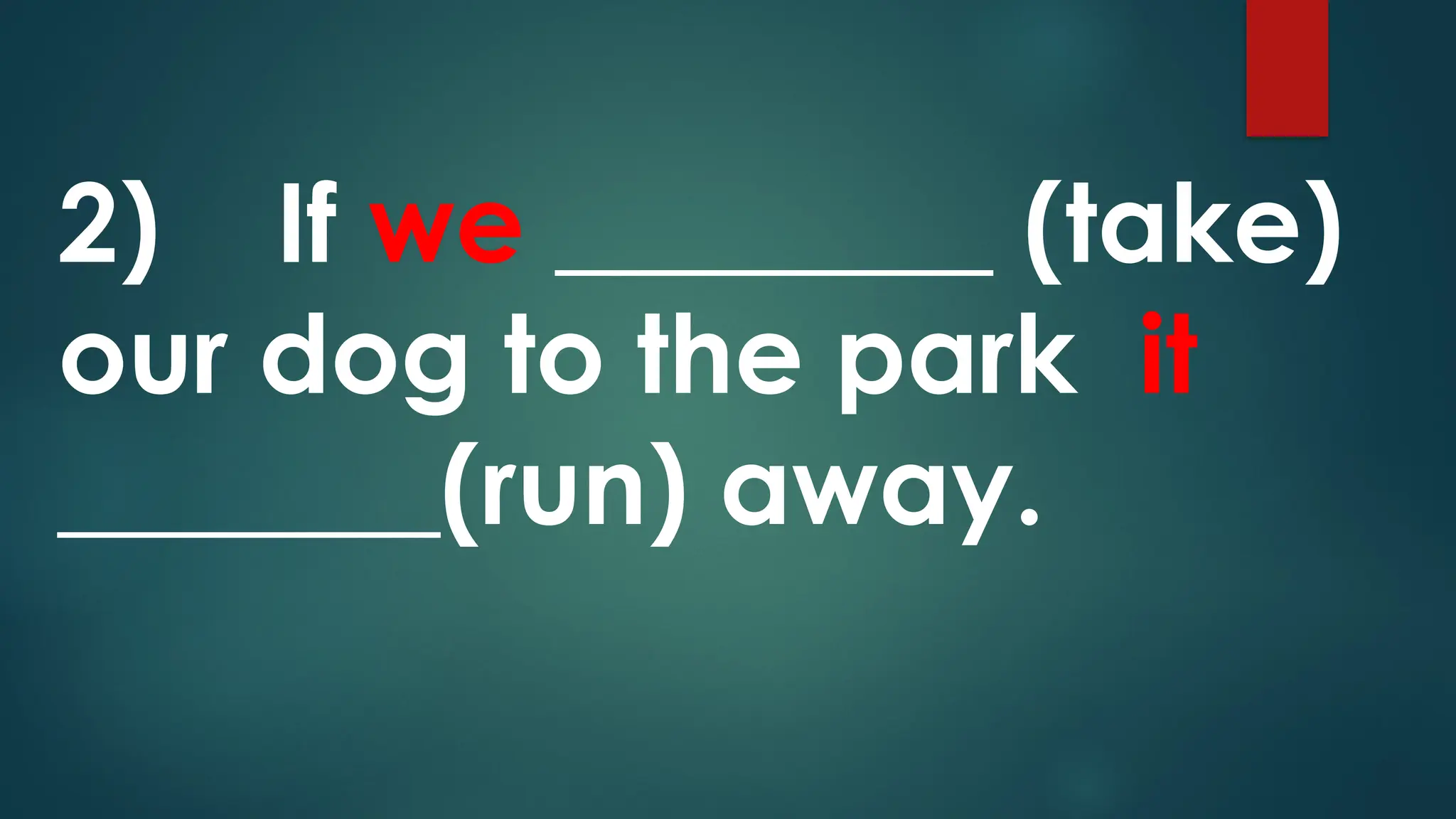 Zero conditional types of sentence quiz. | PPTX