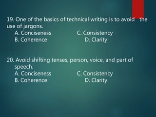 Quizz in eapp technical writing | PPTX