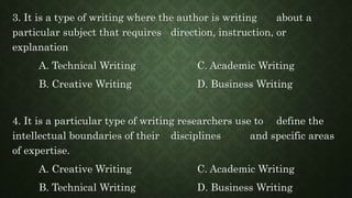 Quizz in eapp technical writing 2 | PPT