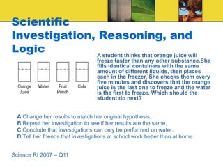 Quizz scientific method | PPT