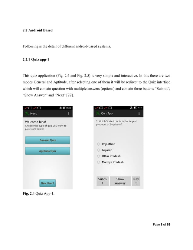 online quiz application project presentation | PDF | Computer Software and Applications | Computing