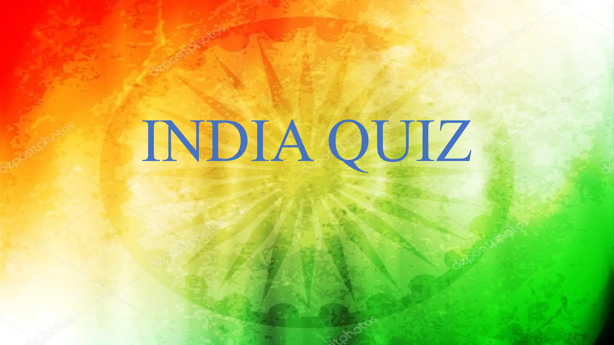 THE GREAT INDIA QUIZ - Brijesh Punyani - A quiz all about India | PPTX