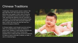Baby naming traditions from around the world | PPTX