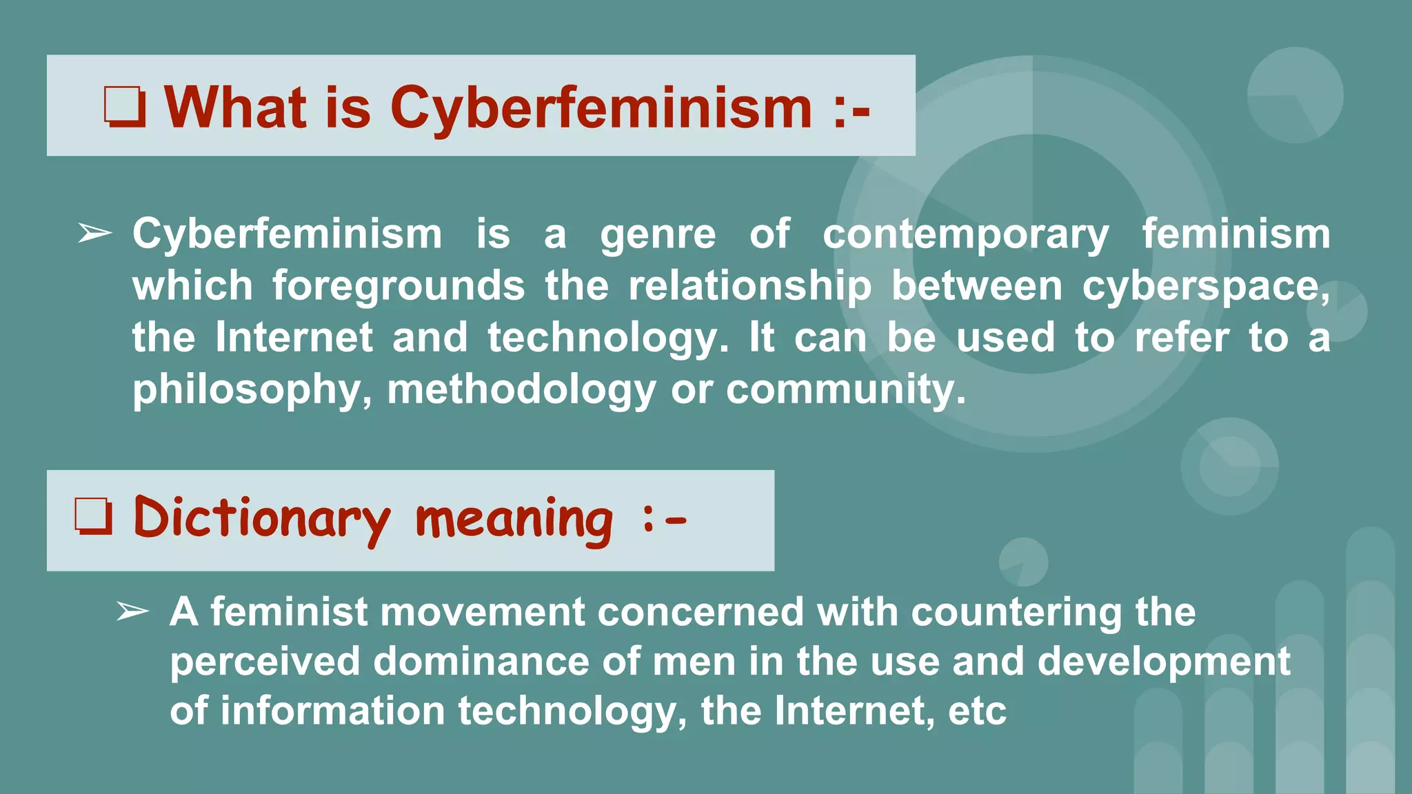 Cyberfeminism | PPTX