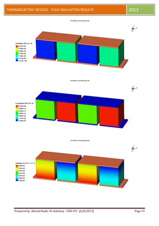 Thermoelectric Devices TCAD Simulation | PDF | Chemistry | Science