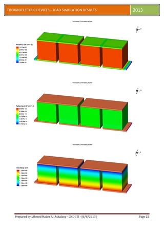 Thermoelectric Devices TCAD Simulation | PDF | Chemistry | Science