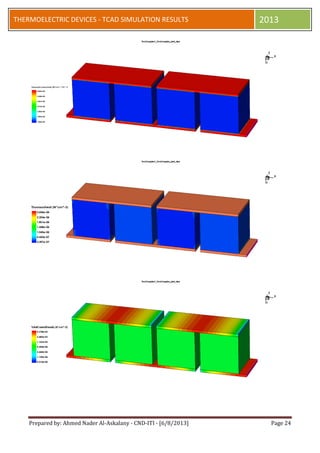 Thermoelectric Devices TCAD Simulation | PDF | Chemistry | Science