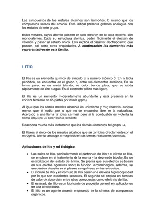 Química de los elementos representativos | PDF