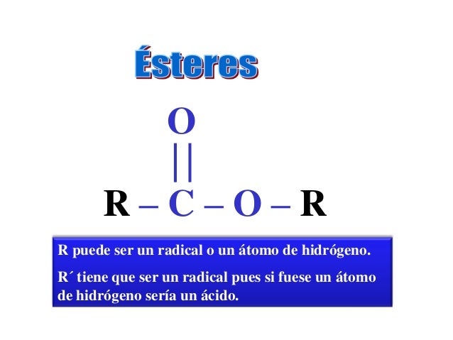 Química orgánica ejemplos de ésteres