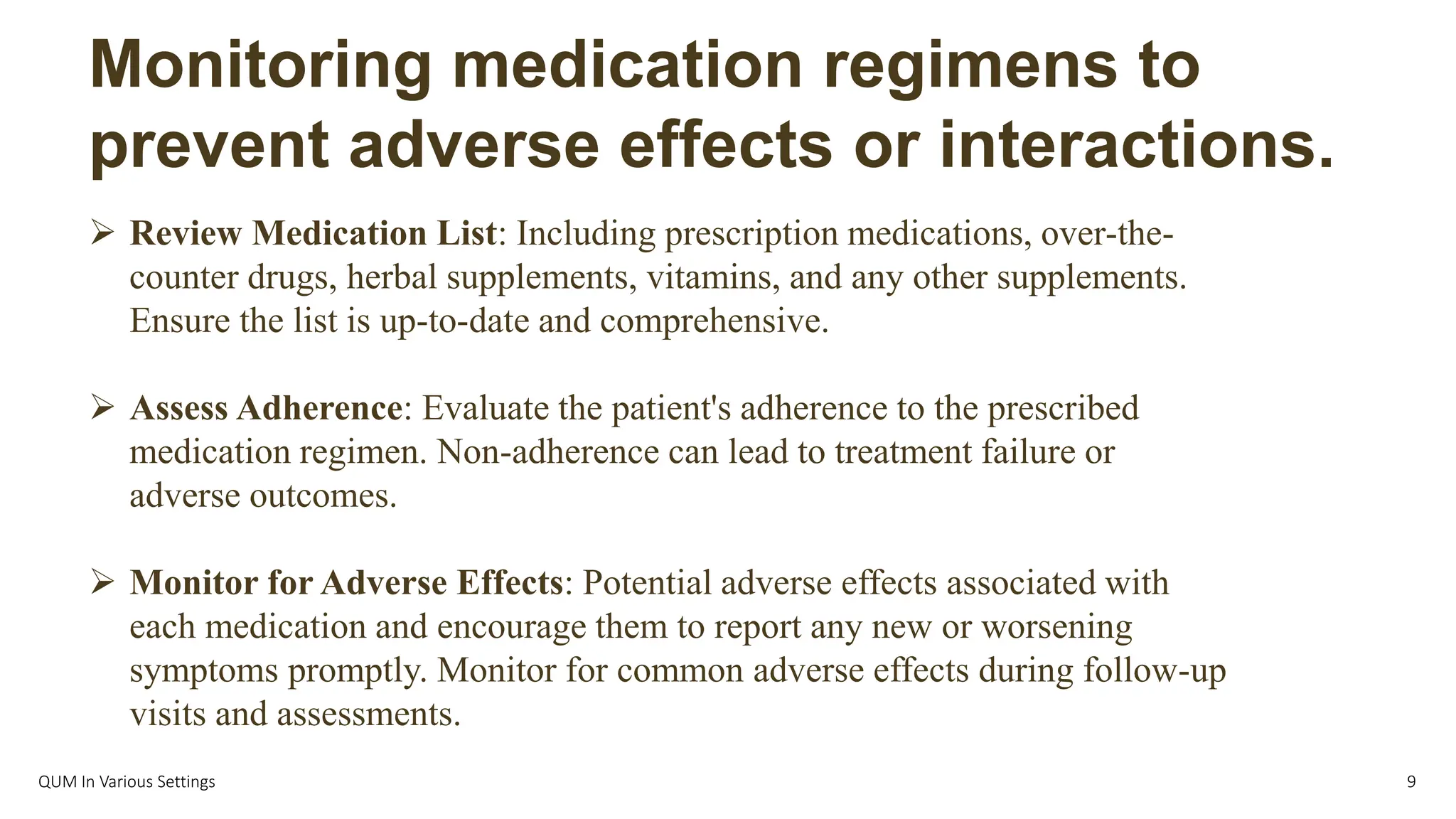 Presentation on QUM In Various setting.pptx