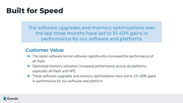 Qumulo High Performance Parallel File System Pdf Cloud Computing
