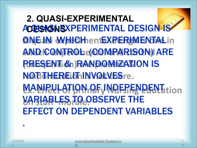 Quantitative research design | PPTX