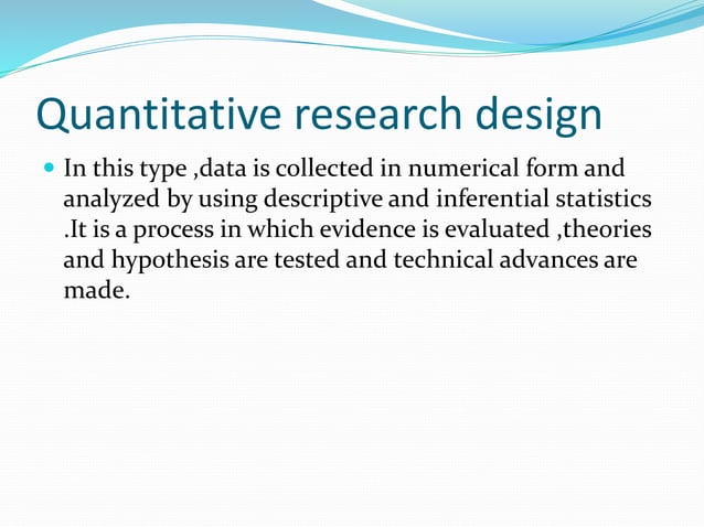 Quantitative research design | PPTX