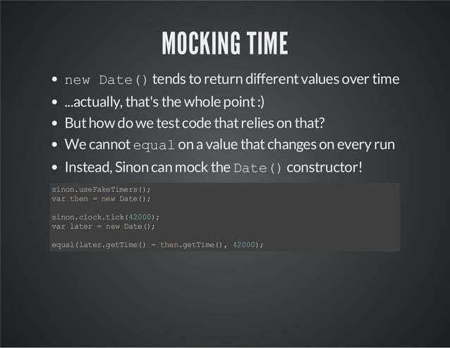 Advanced QUnit - Front-End JavaScript Unit Testing | PPT