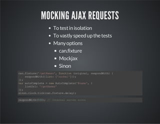 Advanced QUnit - Front-End JavaScript Unit Testing | PPT